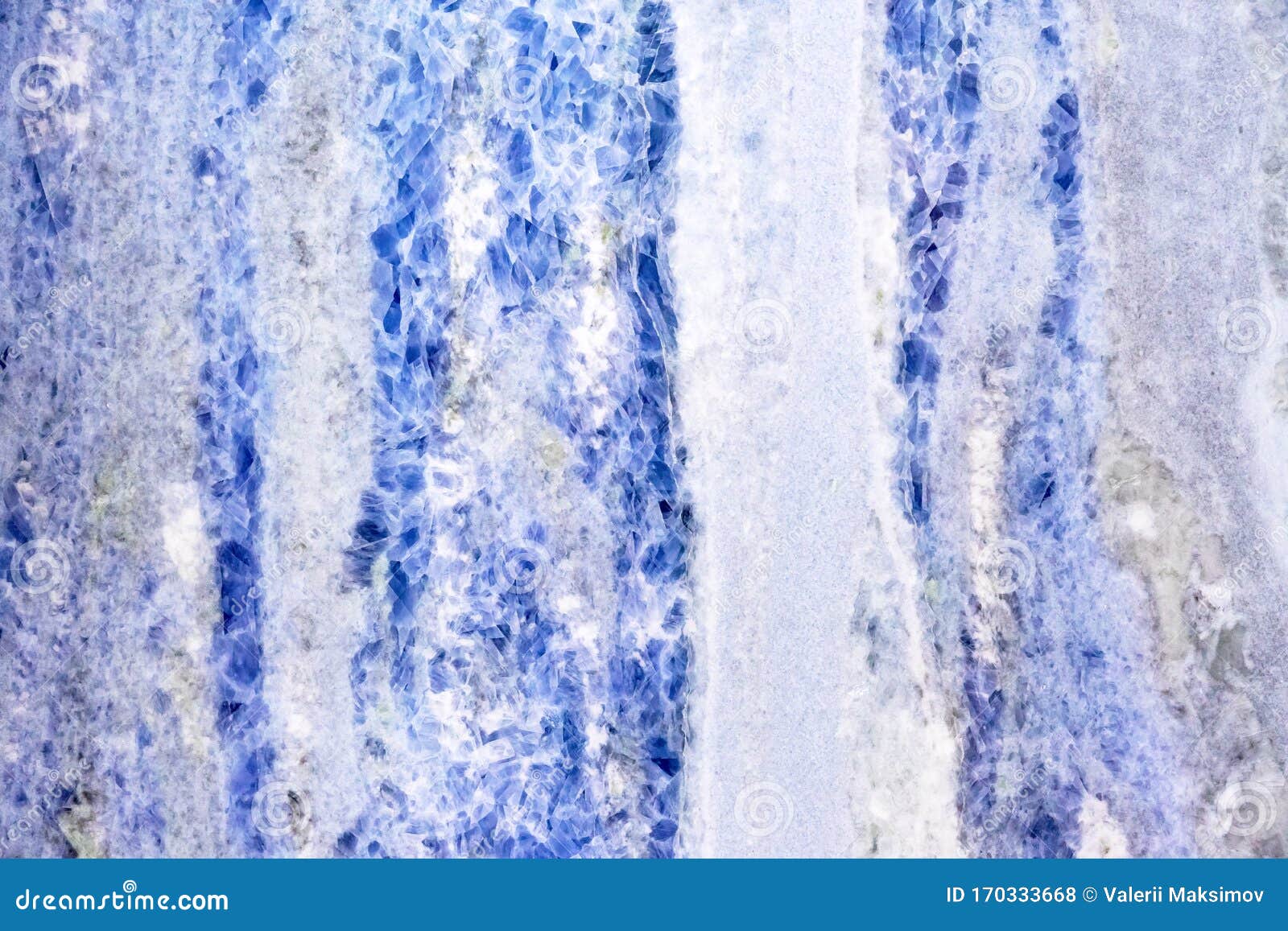 Glossy Blue Marble. Sample of Natural Marble with a Pronounced Texture ...