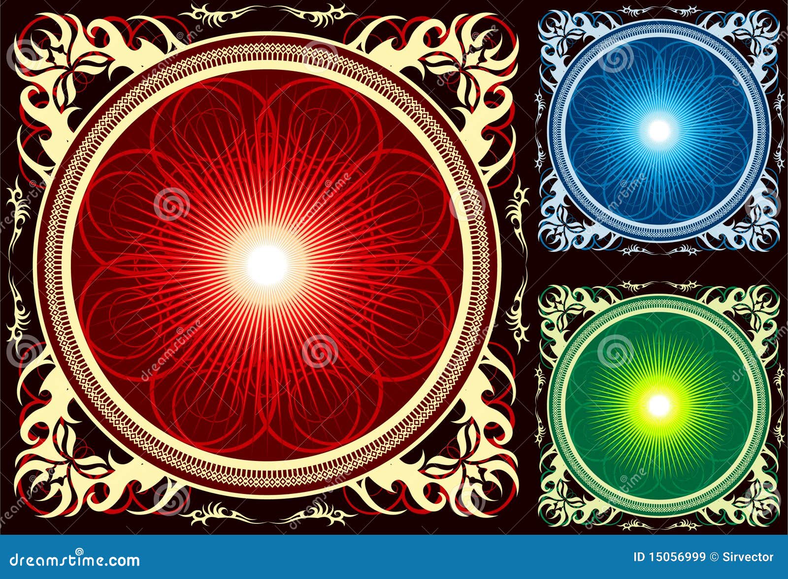 Mandala Circle Rainbow Art Nature Blossom Design Royalty-Free ...