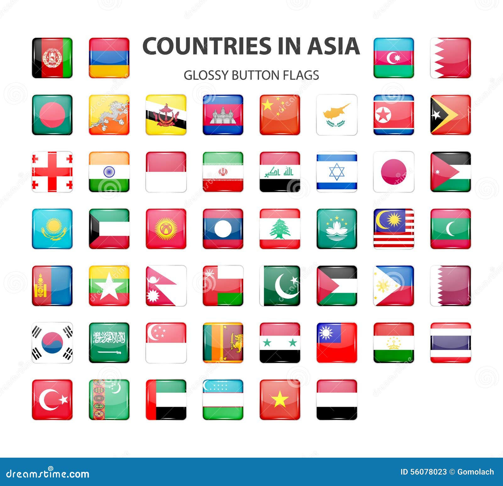 Flags Of Asia, Countries, Nations, Colours Stock Photography ...