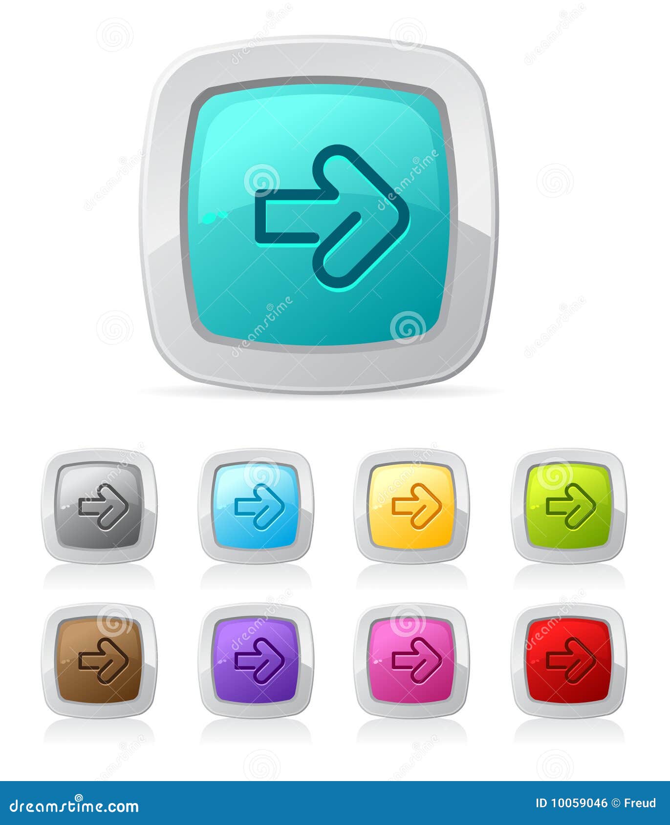 Right Arrow Black Simple Icon Vector Illustration | CartoonDealer.com ...