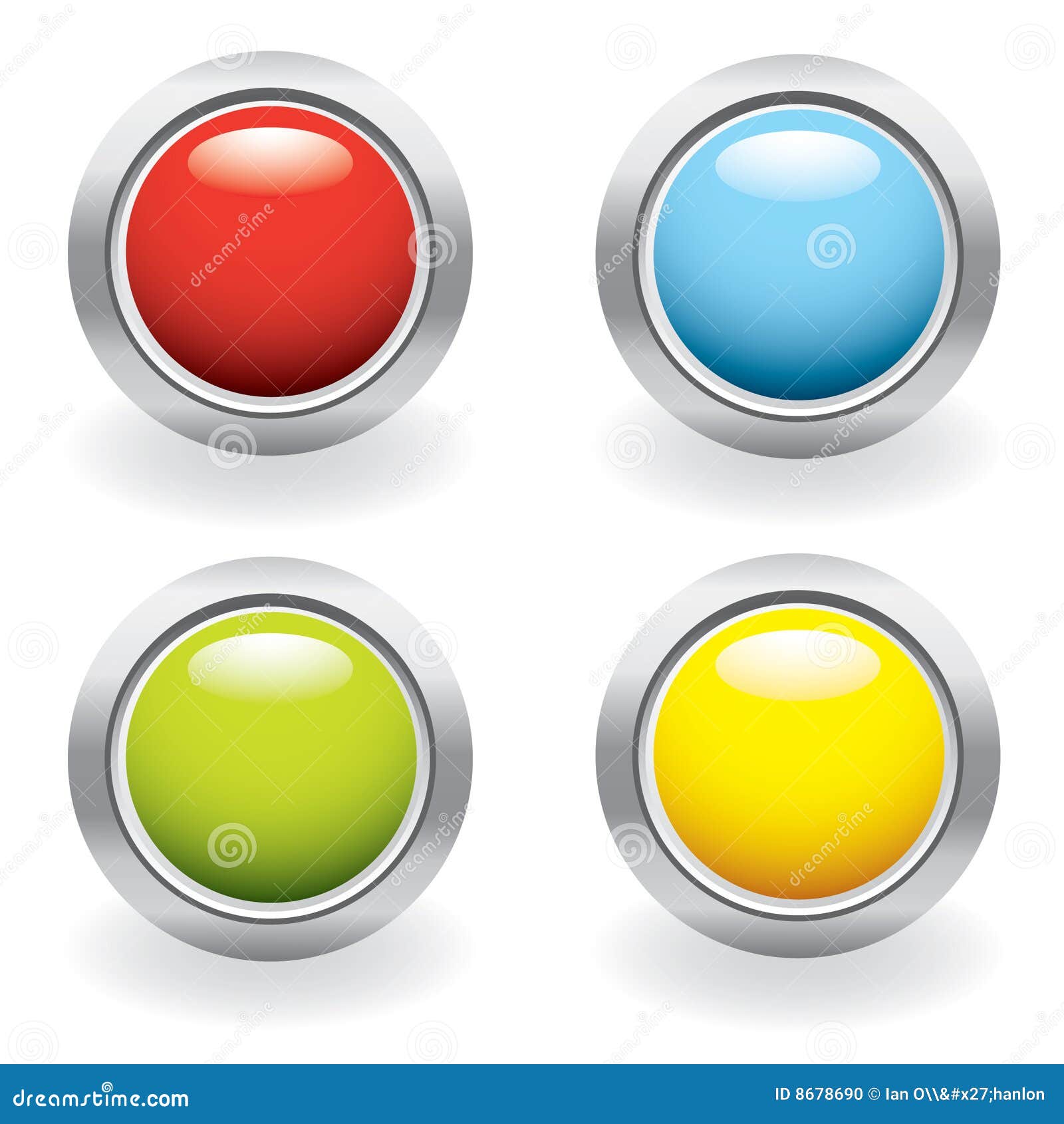 Glossy button set stock vector. Illustration of glossy - 8678690