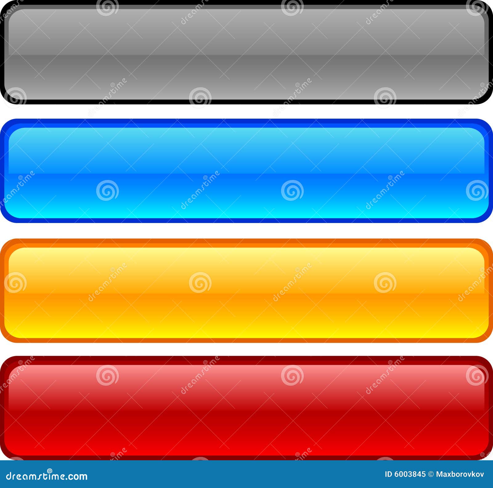 Glossy buttons. stock vector. Illustration of bright, blank - 6003845