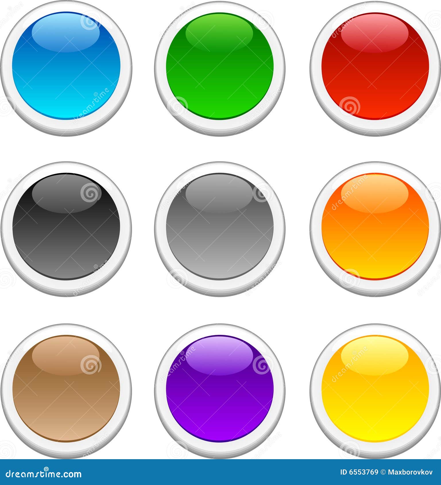 Glossy Buttons. Picture Image: 6553769