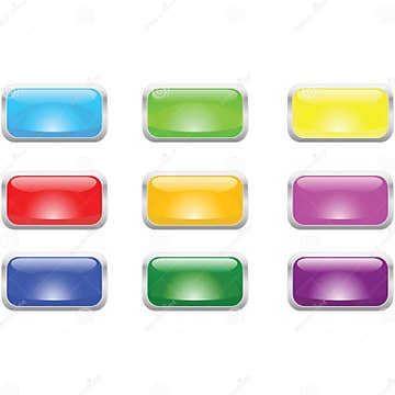 Glossy buttons stock vector. Illustration of collection - 6557054