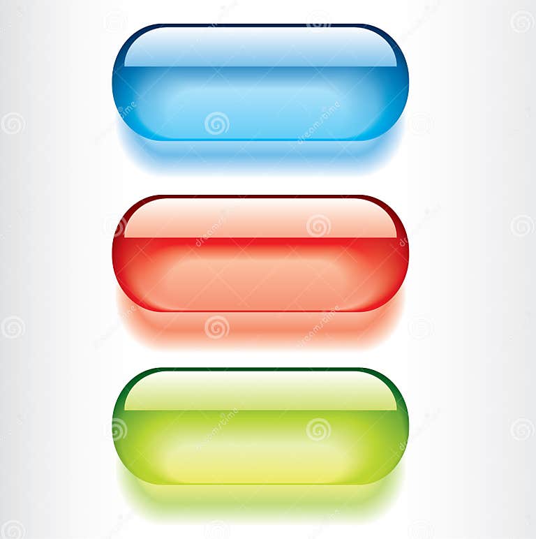 Glossy buttons stock vector. Illustration of graphic, buttons - 8091842