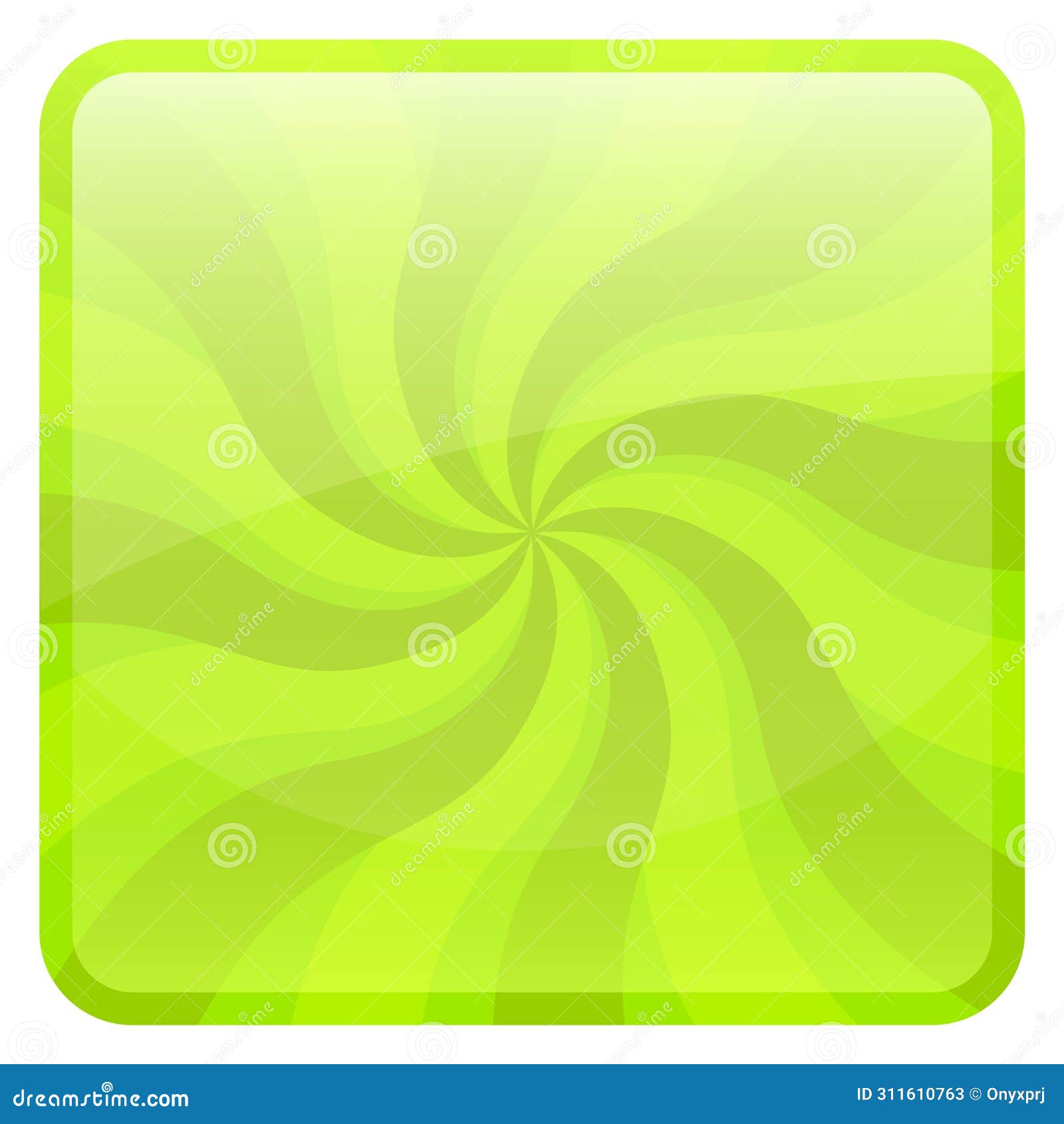 Glossy Candy Button. Cartoon Square Panel Template Stock Vector ...