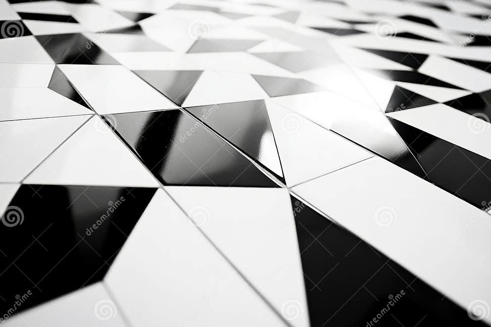 Glossy Ceramic Tile Texture, Smooth and Reflective with Bold Geometric ...