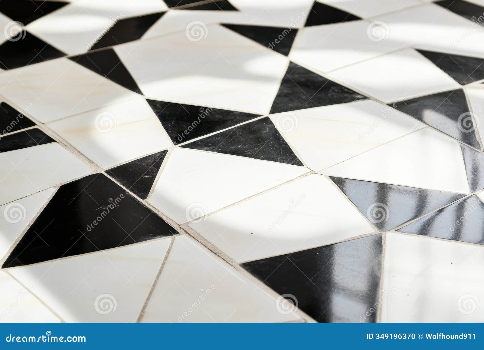 Glossy Ceramic Tile Texture, Smooth and Reflective with Bold Geometric ...