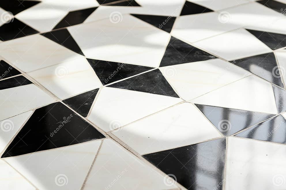 Glossy Ceramic Tile Texture, Smooth and Reflective with Bold Geometric ...