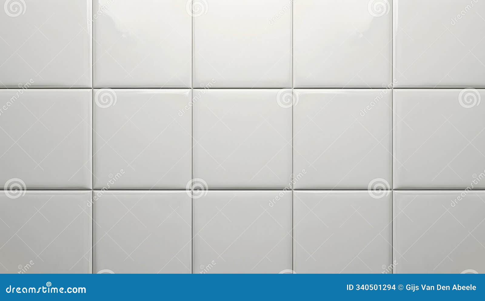 Glossy Ceramic Tiles in Grid Pattern with Recessed Grout Lines Stock ...