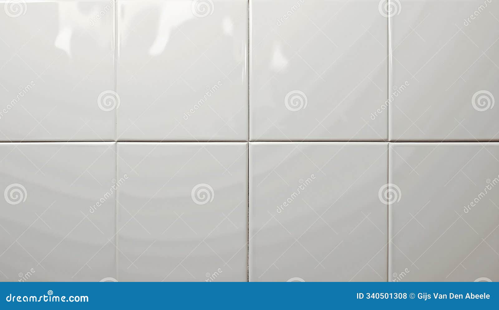 Glossy Ceramic Tiles in Grid Pattern with Recessed Grout Lines Stock ...