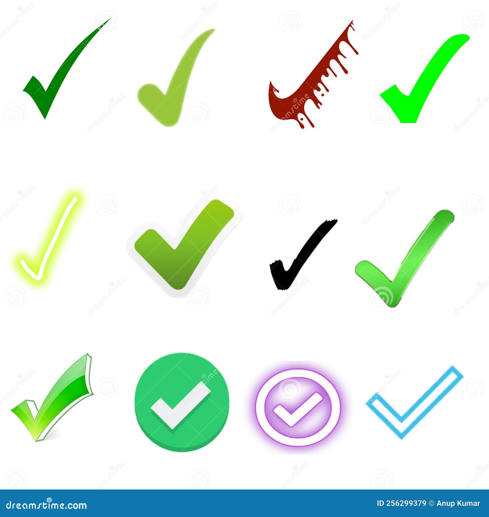 Glossy Check Mark - Illustration, Vector Right Sign Stock Illustration ...