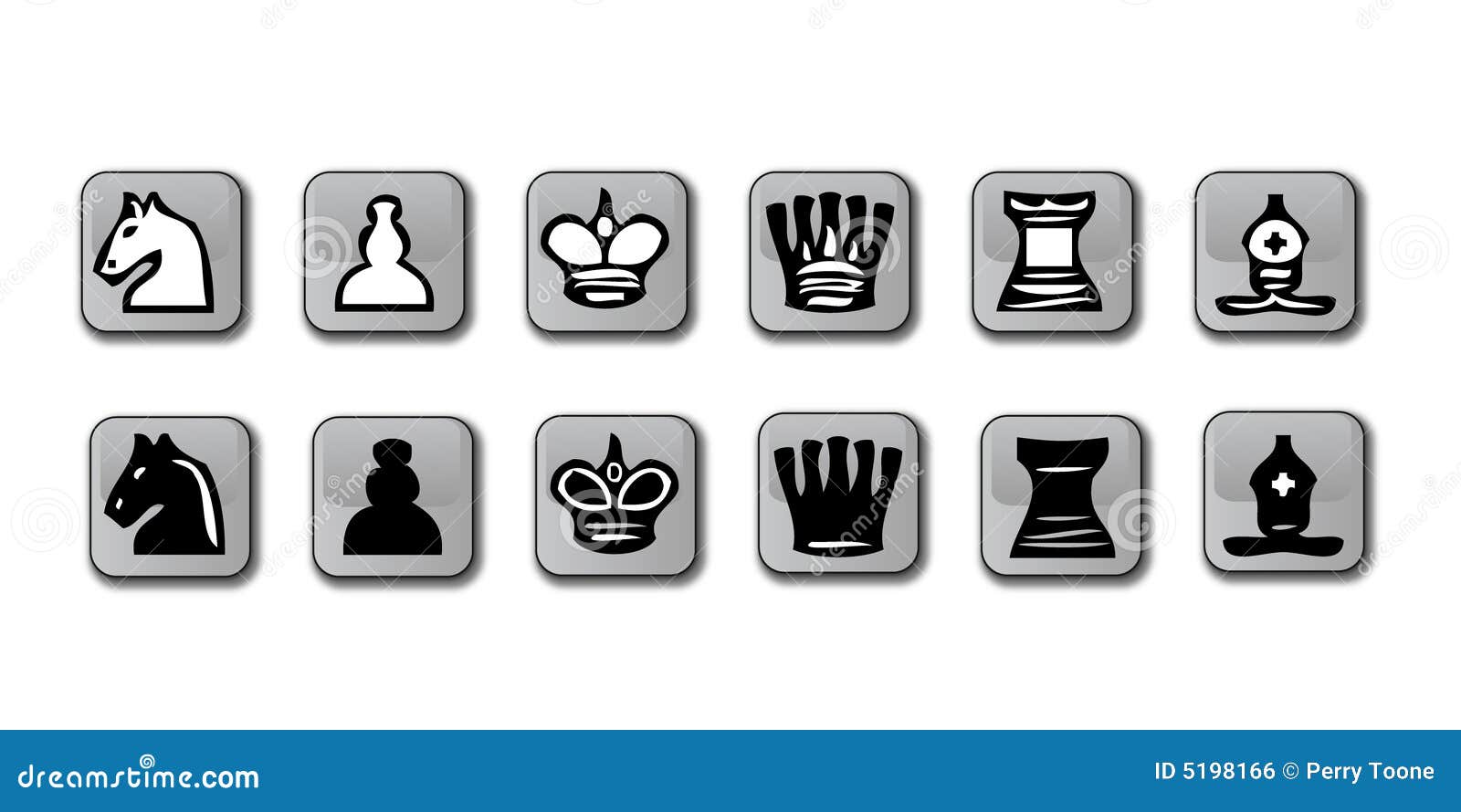 Glossy Chess icons stock vector. Illustration of knight - 5198166