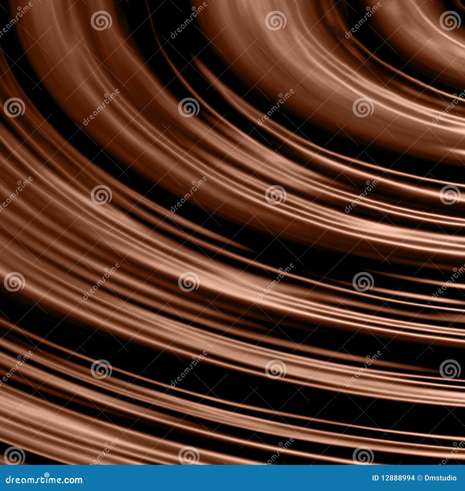 Glossy chocolate waves stock illustration. Illustration of cocoa - 12888994