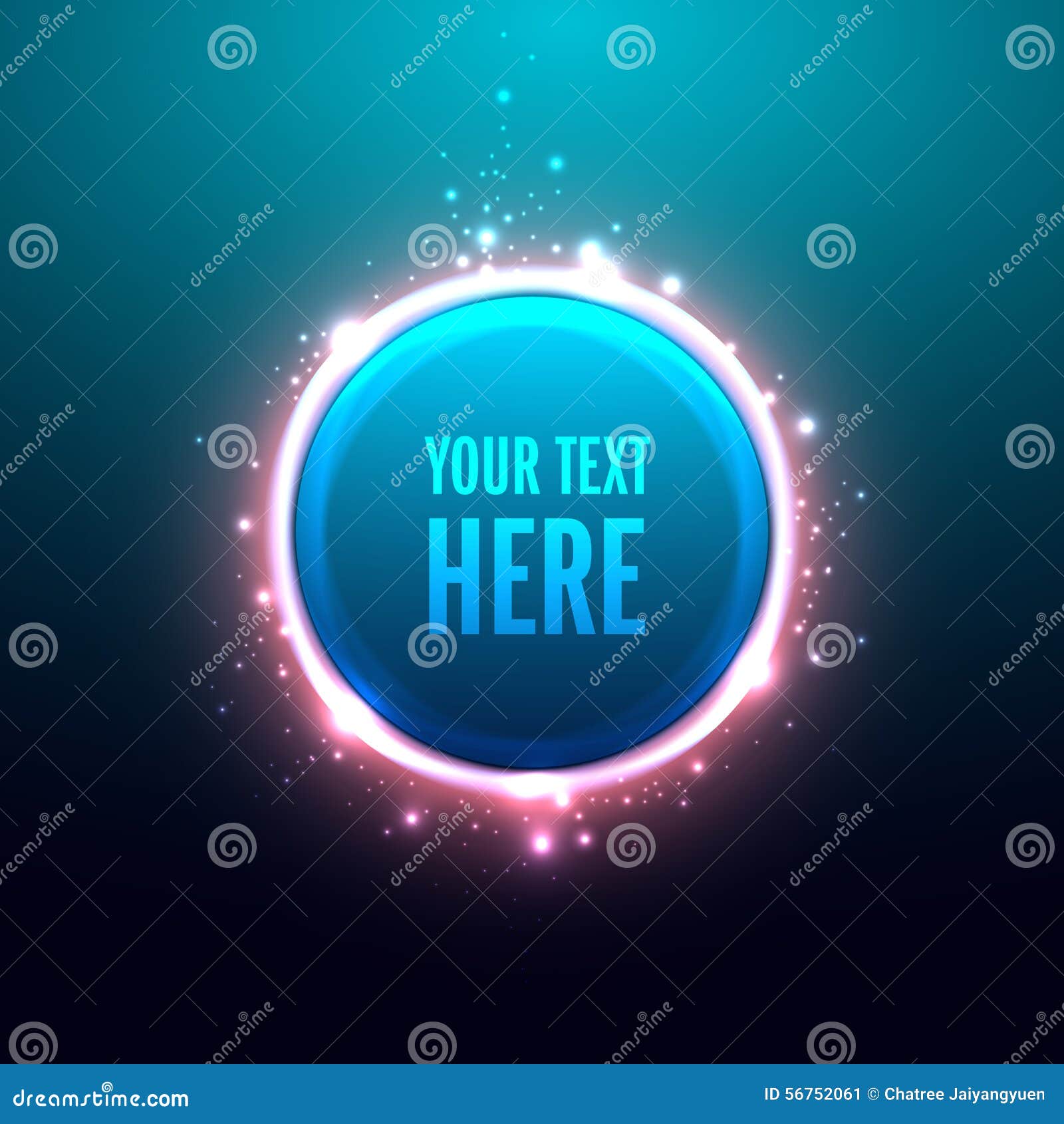 Glossy Circle and Abstract Banner Background Stock Illustration ...