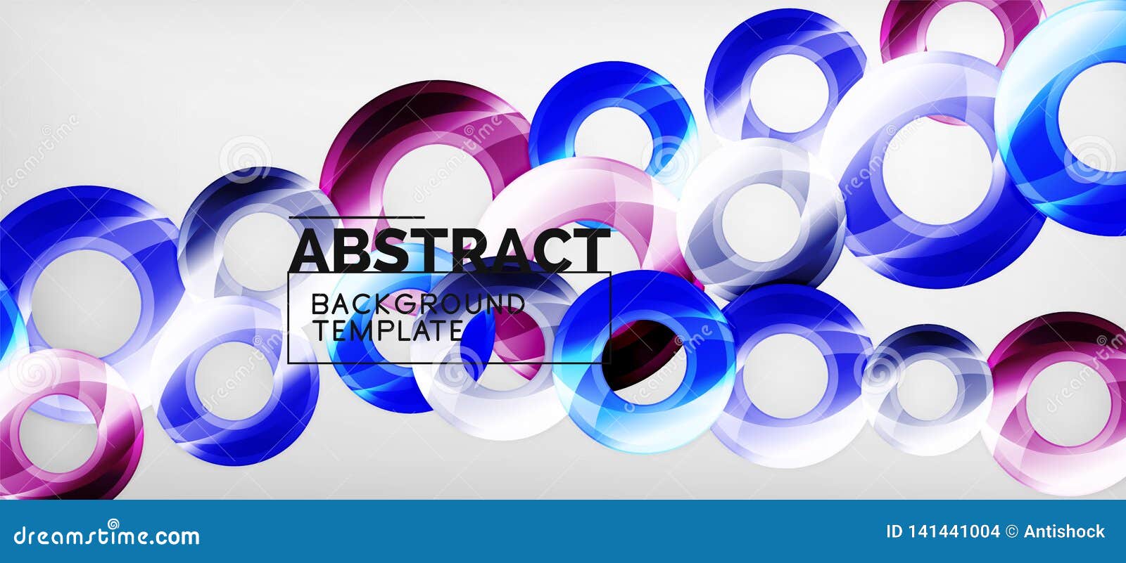 Glossy Circles Geometric Background Stock Vector - Illustration of ...