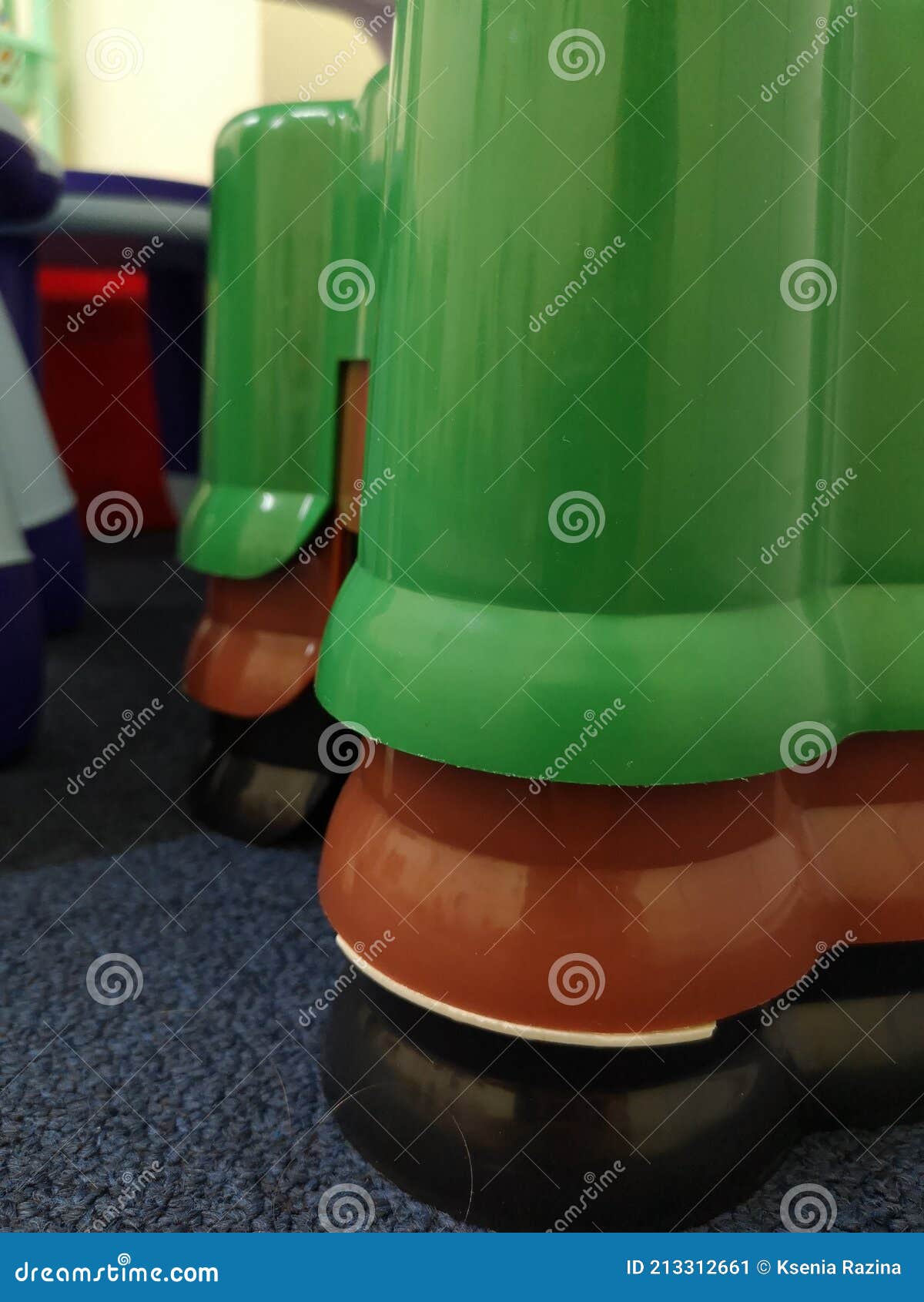 Glossy Colored Shiny Plastic Containers Stock Image - Image of indoors ...