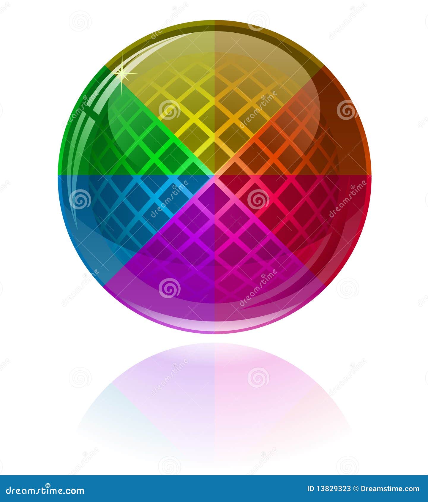 Glossy Colorful Abstract Sphere Stock Vector - Illustration of element ...