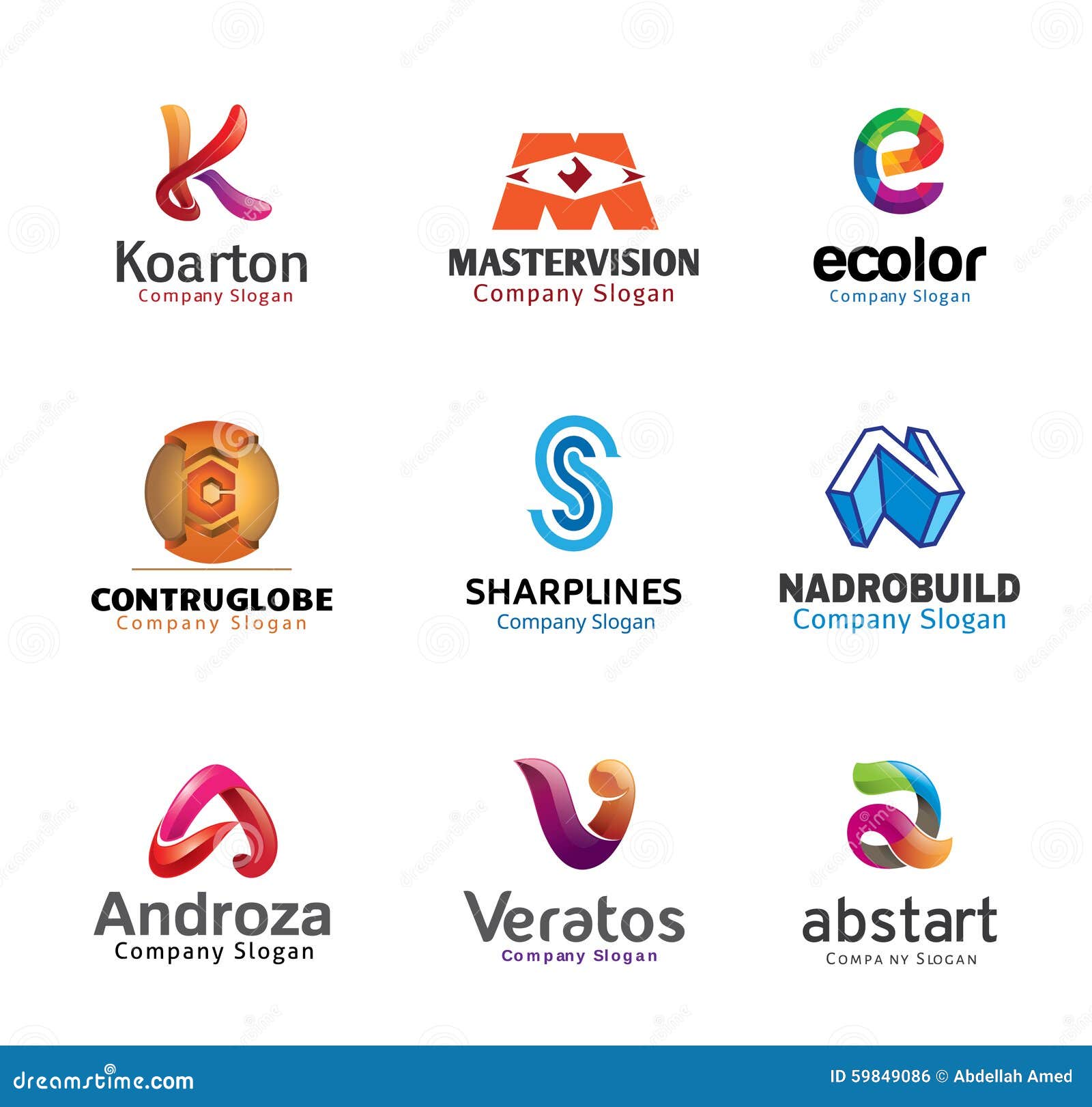 FC F C Creative Letters Design With White Pink Colors Vector ...