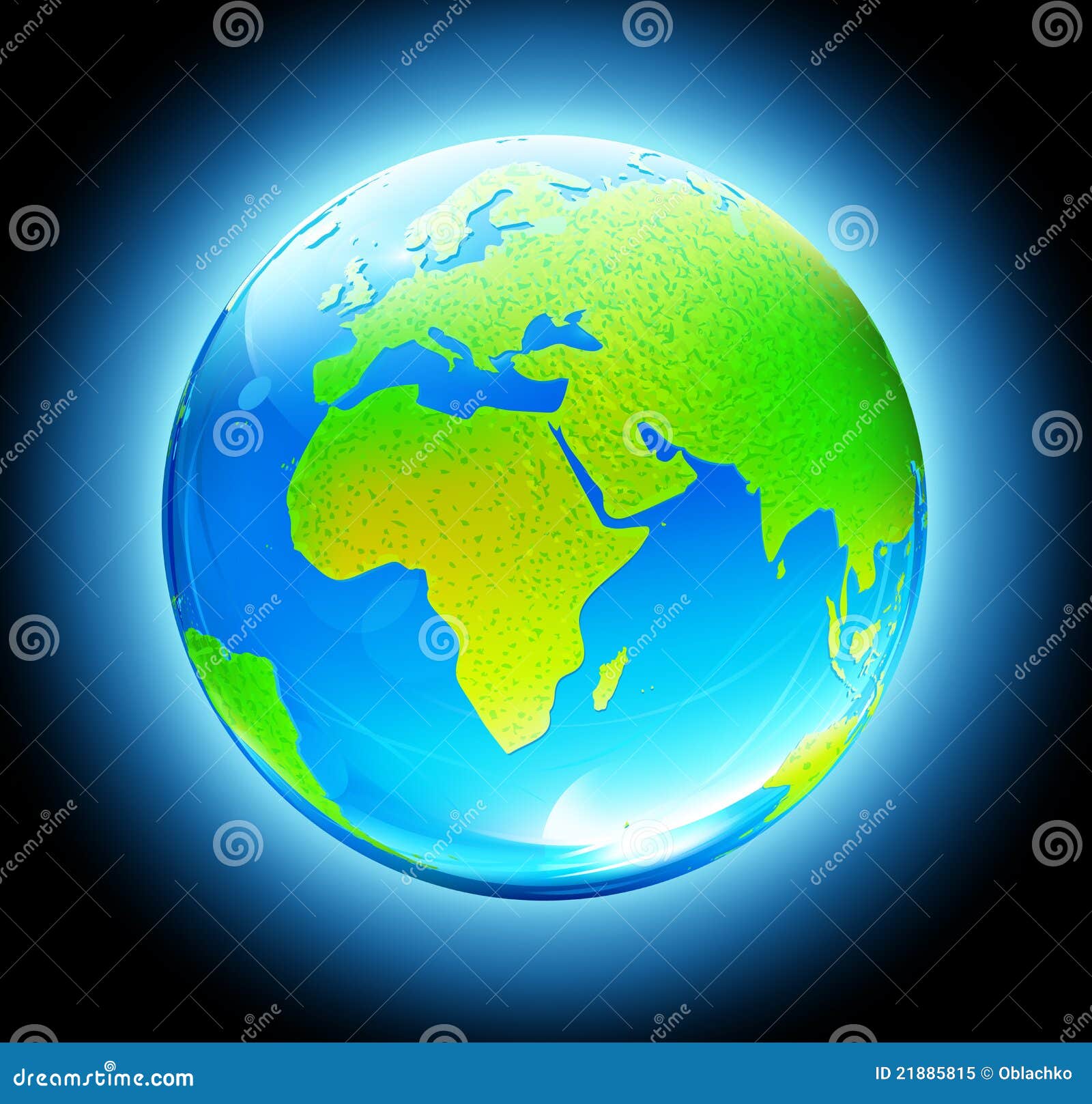 Glossy Earth Map Globe stock vector. Illustration of luminosity - 21885815
