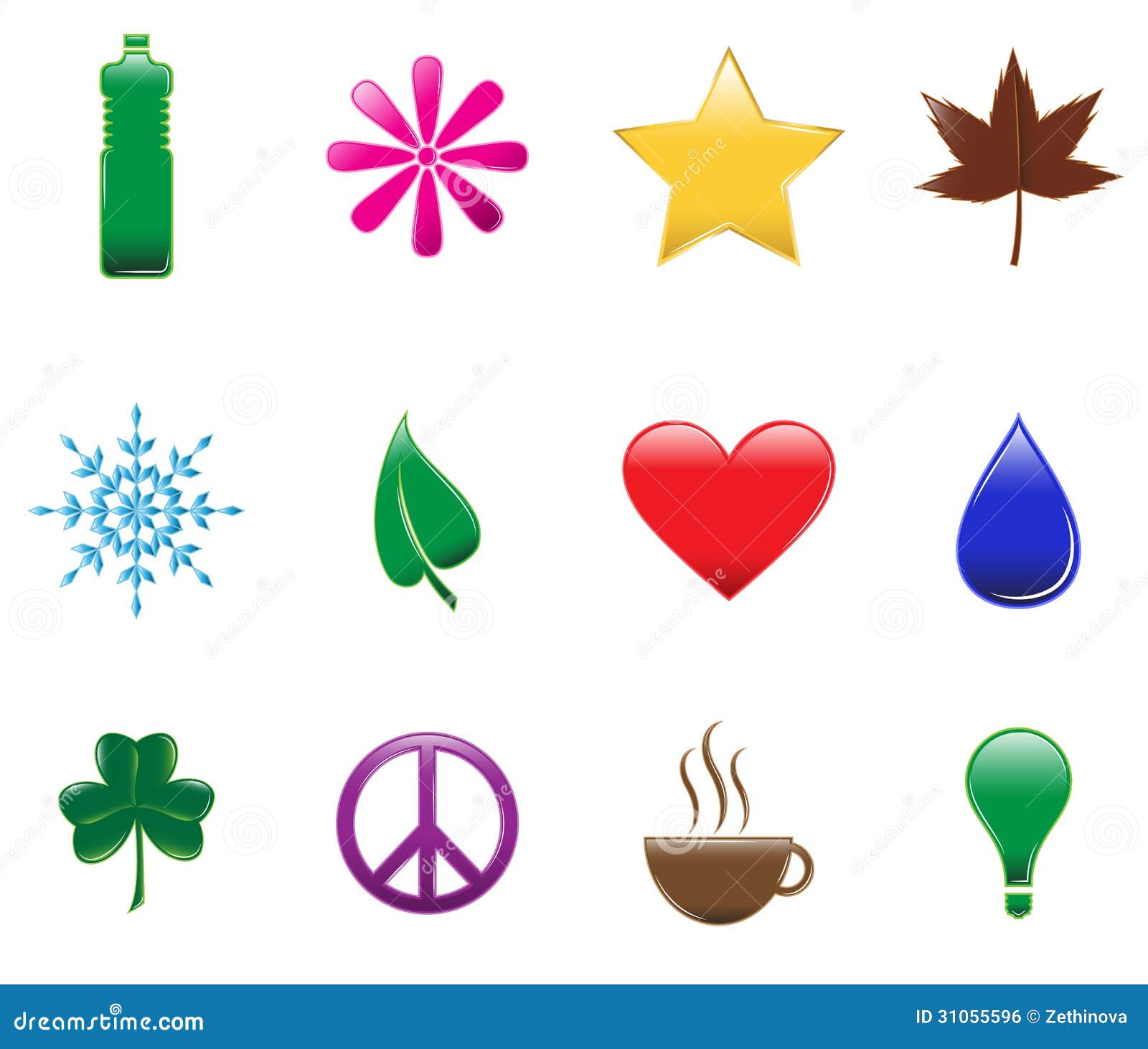 Glossy Elements stock vector. Illustration of light, pink - 31055596