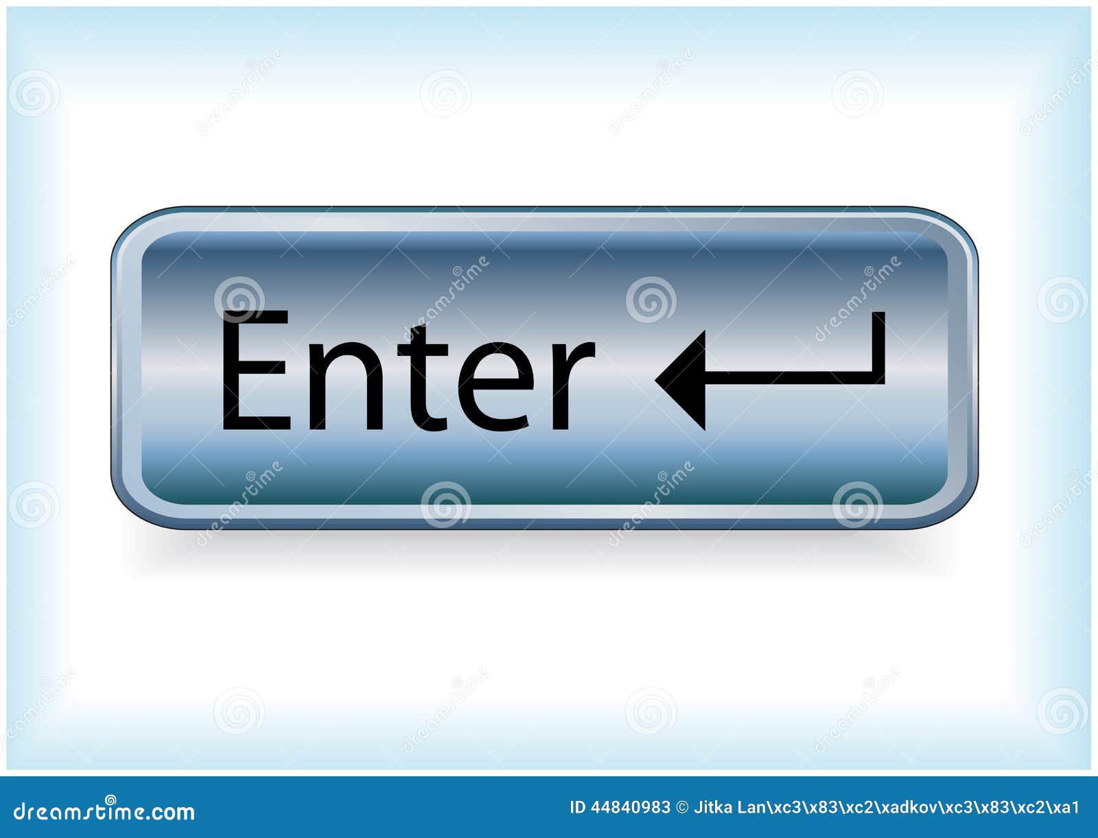 Glossy enter button stock illustration. Illustration of glassy - 44840983