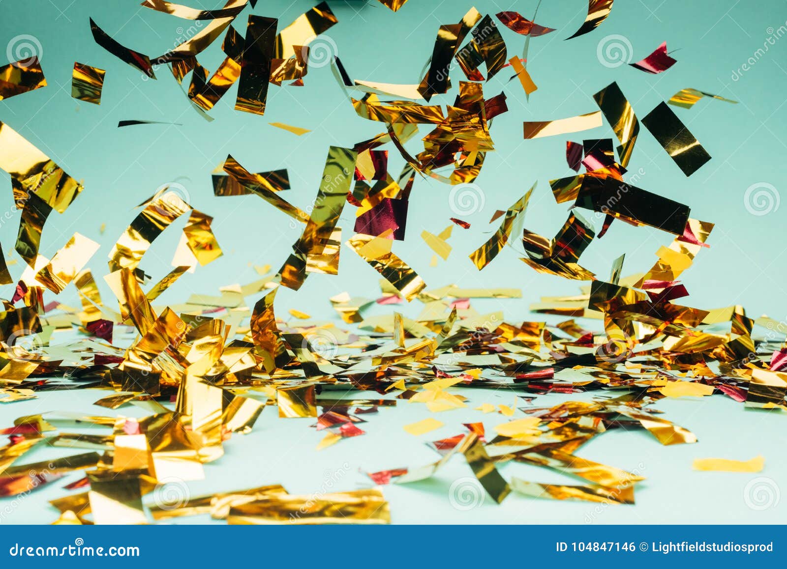 Glossy falling confetti stock photo. Image of celebration - 104847146