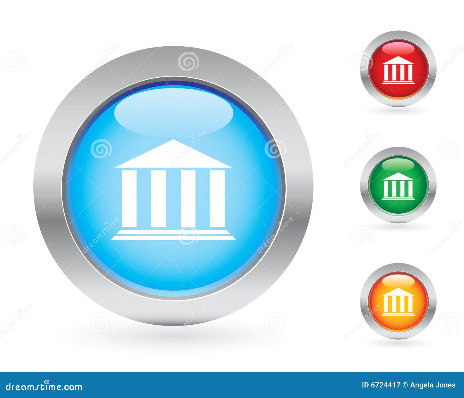 Glossy finance button set stock vector. Illustration of information ...