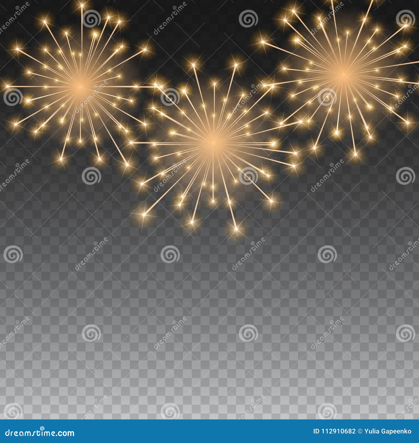 Glossy Fireworks Background Vector Illustration Stock Vector ...