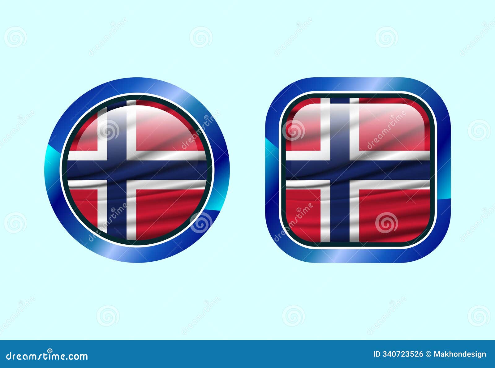 Norway Map - High Detailed Blue Map With Counties/regions/states Of ...