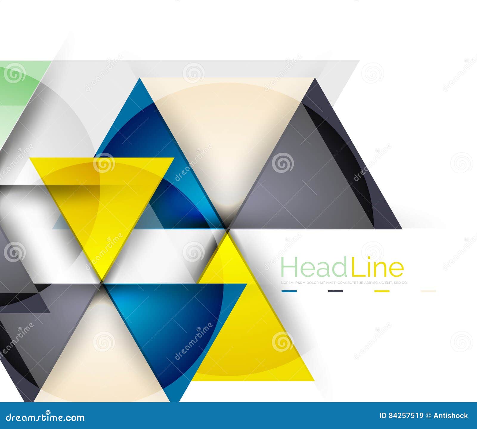 Triangle Layout Business Template, Infographic Background Vector ...