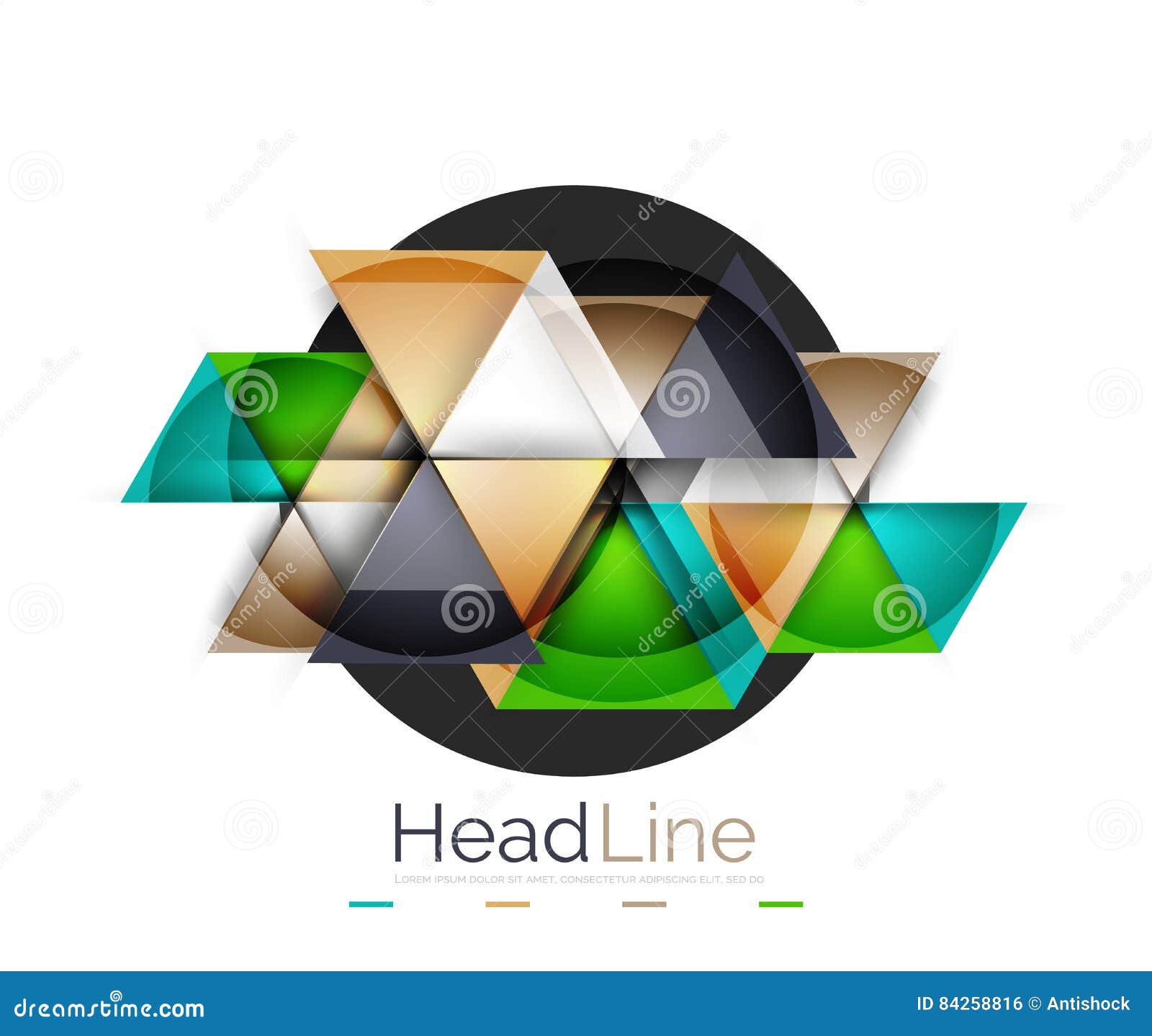 Triangle Layout Business Template, Infographic Background Vector ...