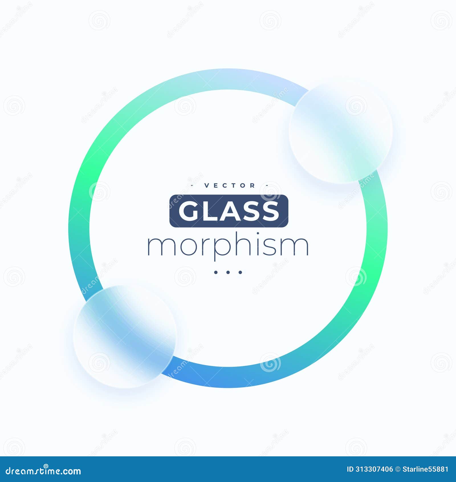 Glossy Glassmorphism Background with Refraction Effect on Acrylic Frame ...