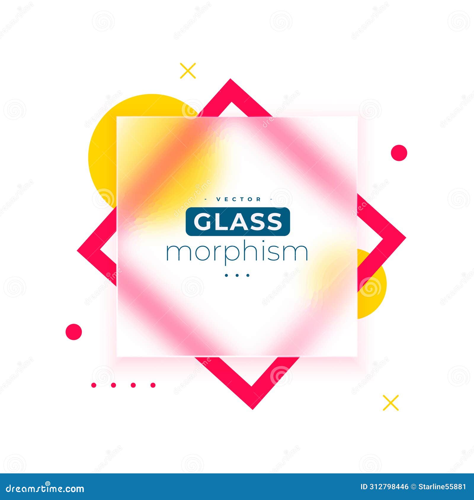 Glossy Glassmorphism with Refraction Effect for Modern App Layout Stock ...