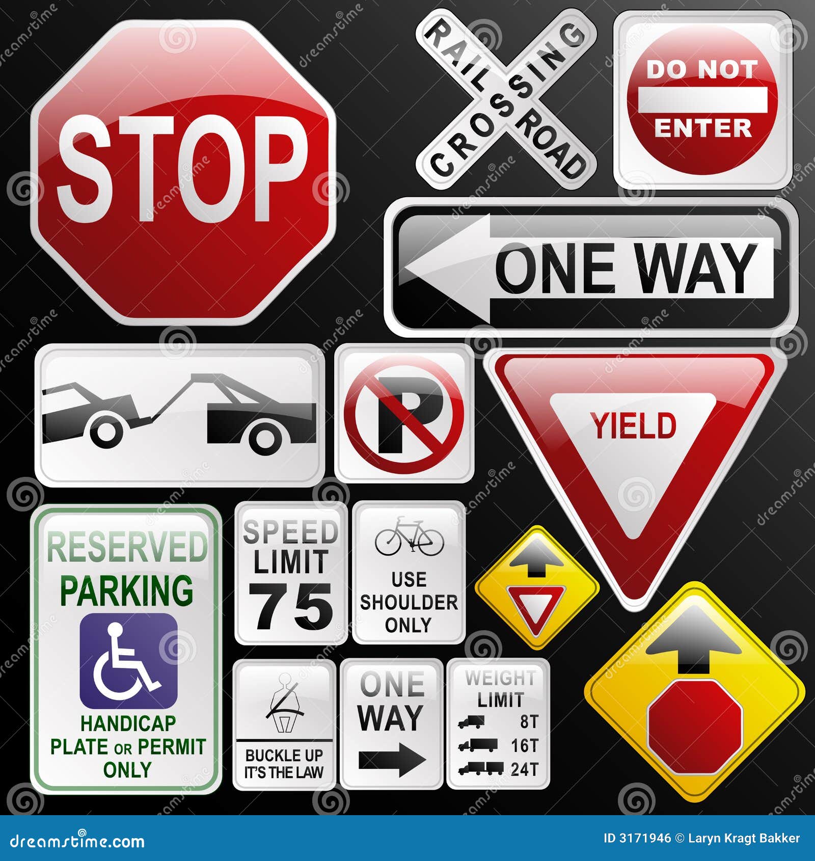 Buckle Up Road Sign Royalty-Free Stock Photo | CartoonDealer.com #20423121