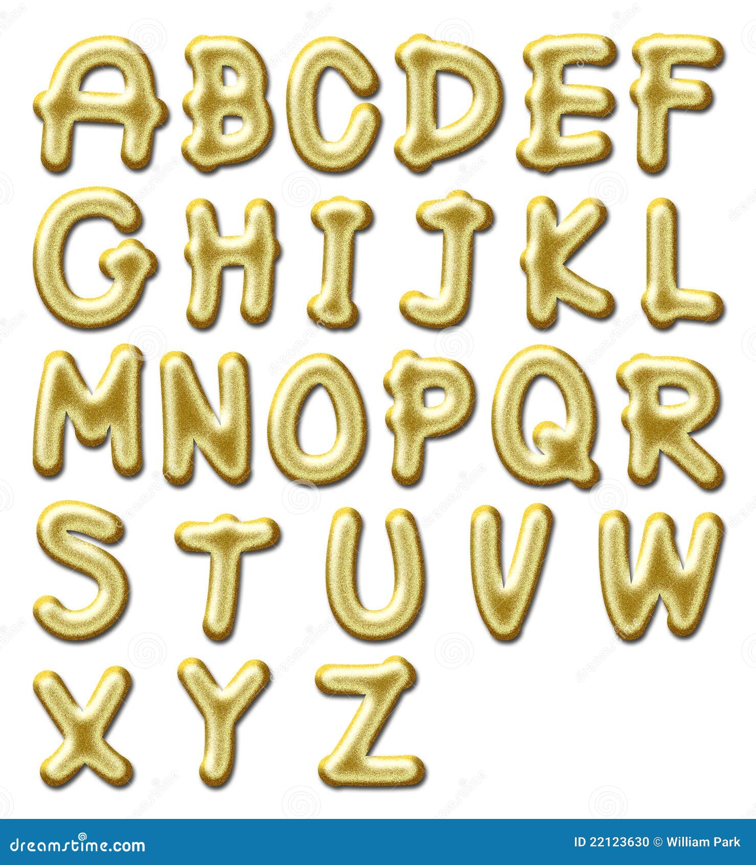 Glossy gold alphabet stock illustration. Illustration of doodle - 22123630