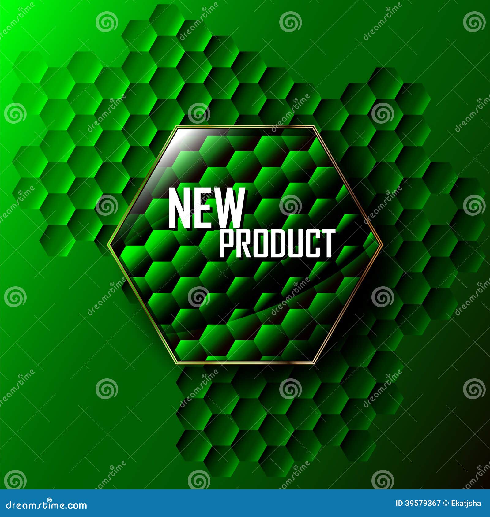 Glossy green button stock vector. Illustration of honeycomb - 39579367