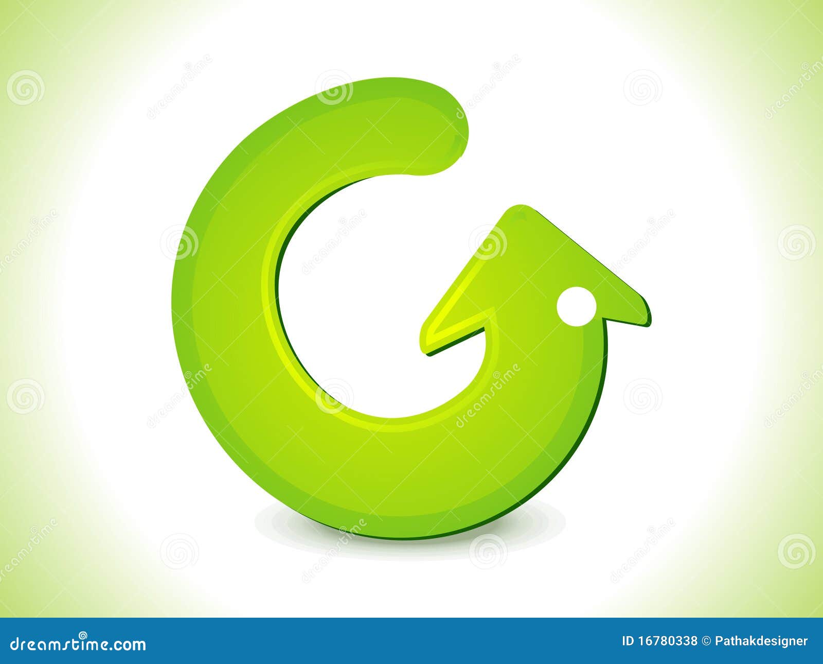 Glossy green refresh icon stock vector. Illustration of green - 16780338