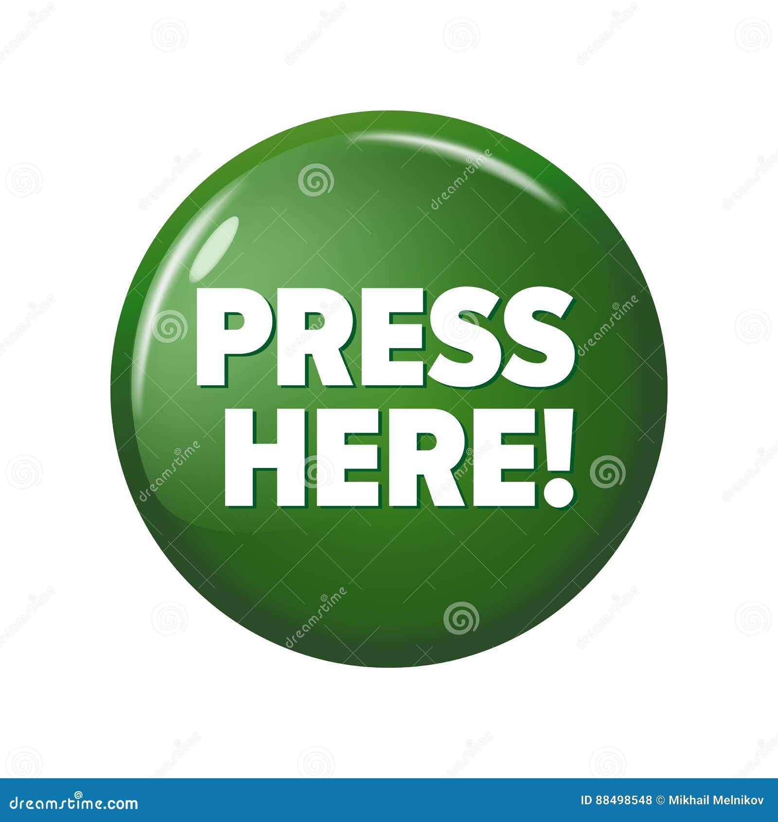 Glossy Green Round Button with Word `Press Here!` Stock Vector ... Glossy Green Round Button with Word `Press Here!` Stock Vector ...