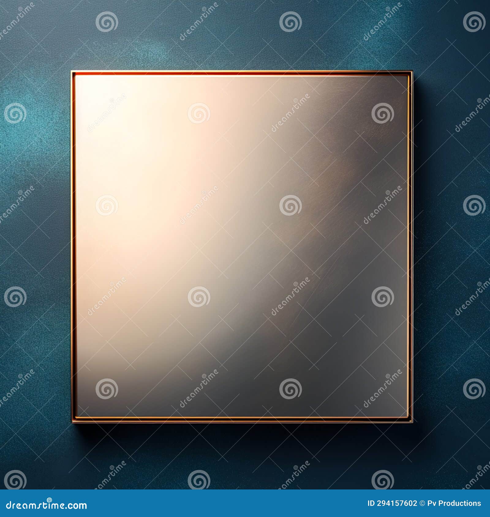 Glossy Grey Metal Square with Space for Text. Stock Photo - Image of ...