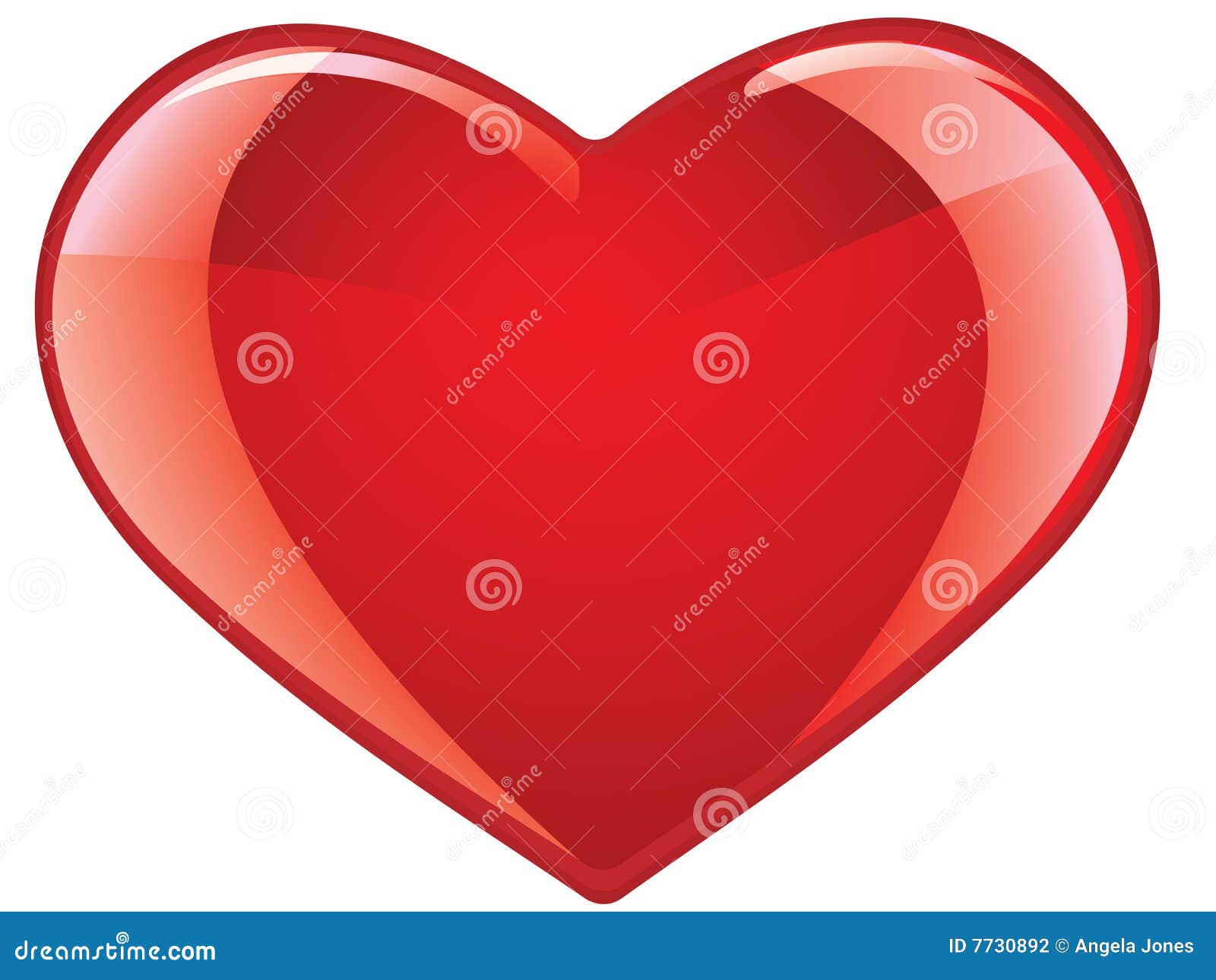 Glossy heart stock vector. Illustration of symbol, glossy - 7730892