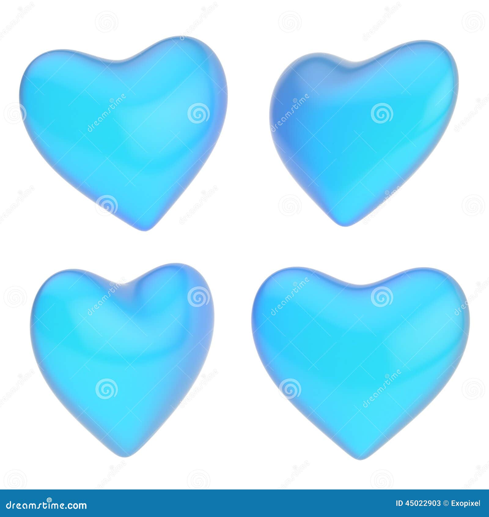 Glossy Heart Shape Isolated Stock Illustration - Illustration of ...