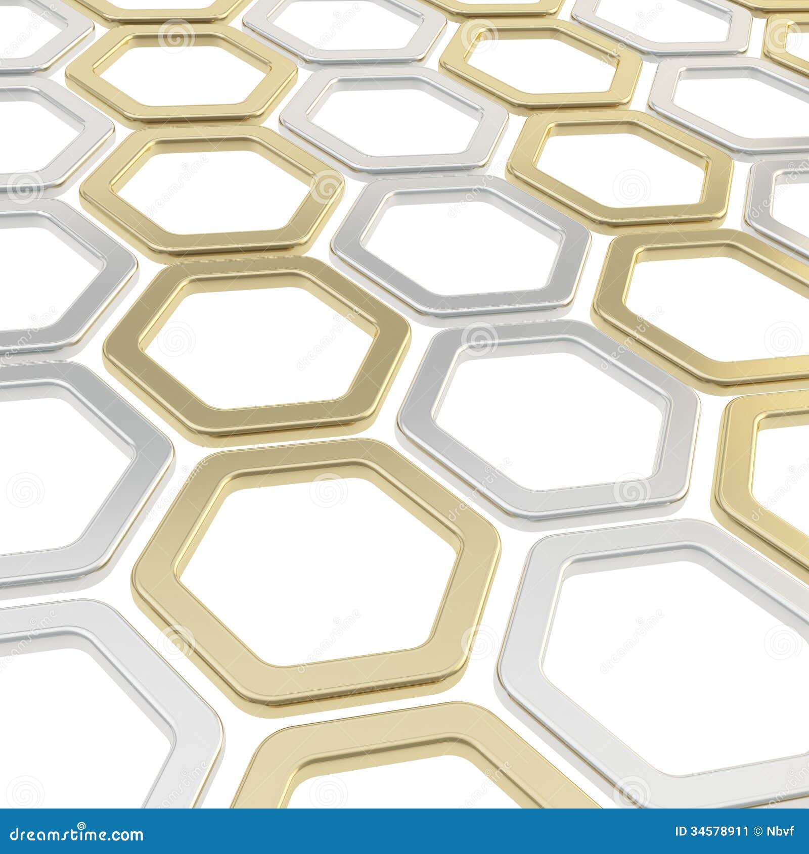 Glossy Hexagon Segments As Abstract Background Stock Illustration ...