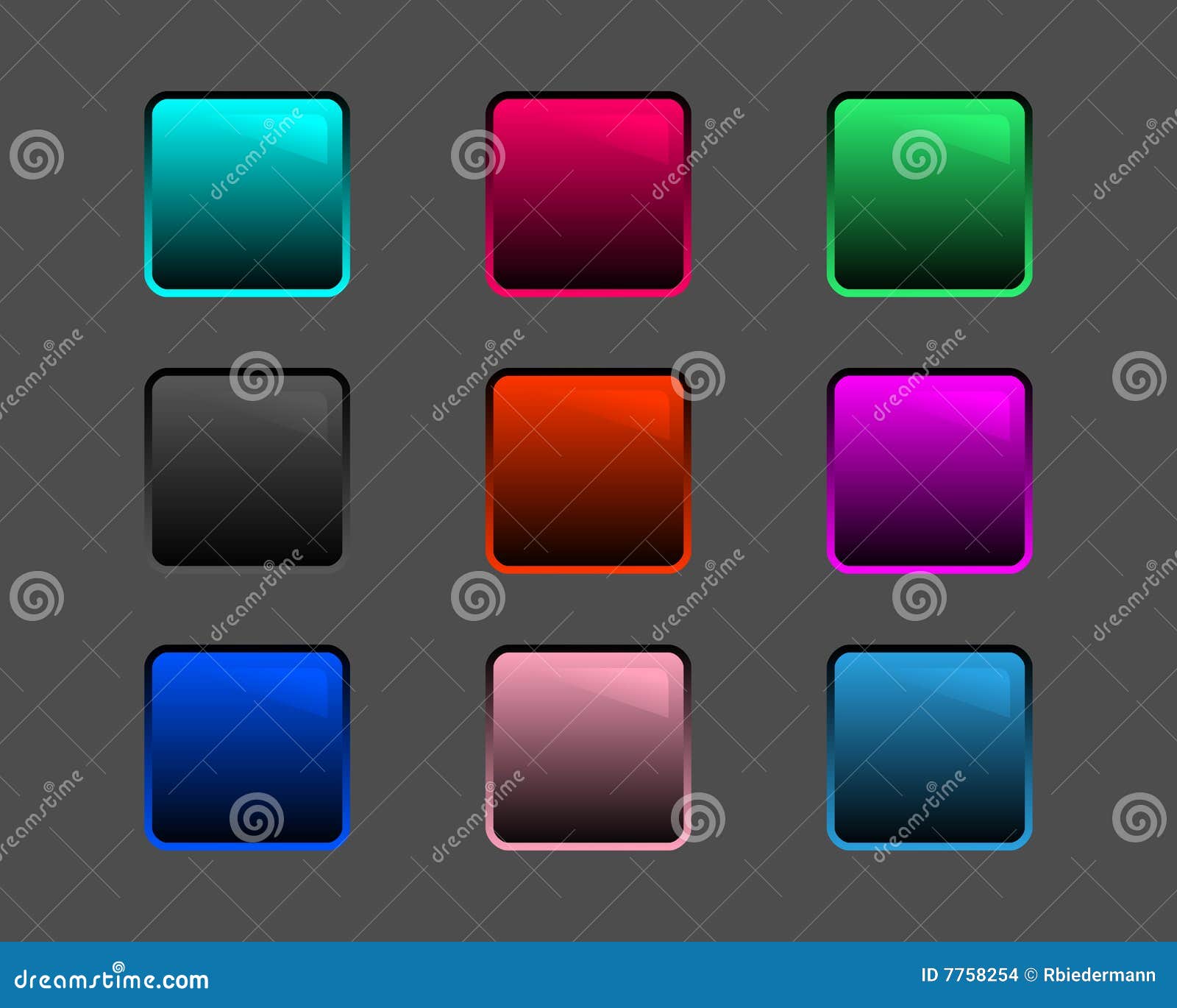 Glossy icons stock vector. Illustration of button, glossy - 7758254