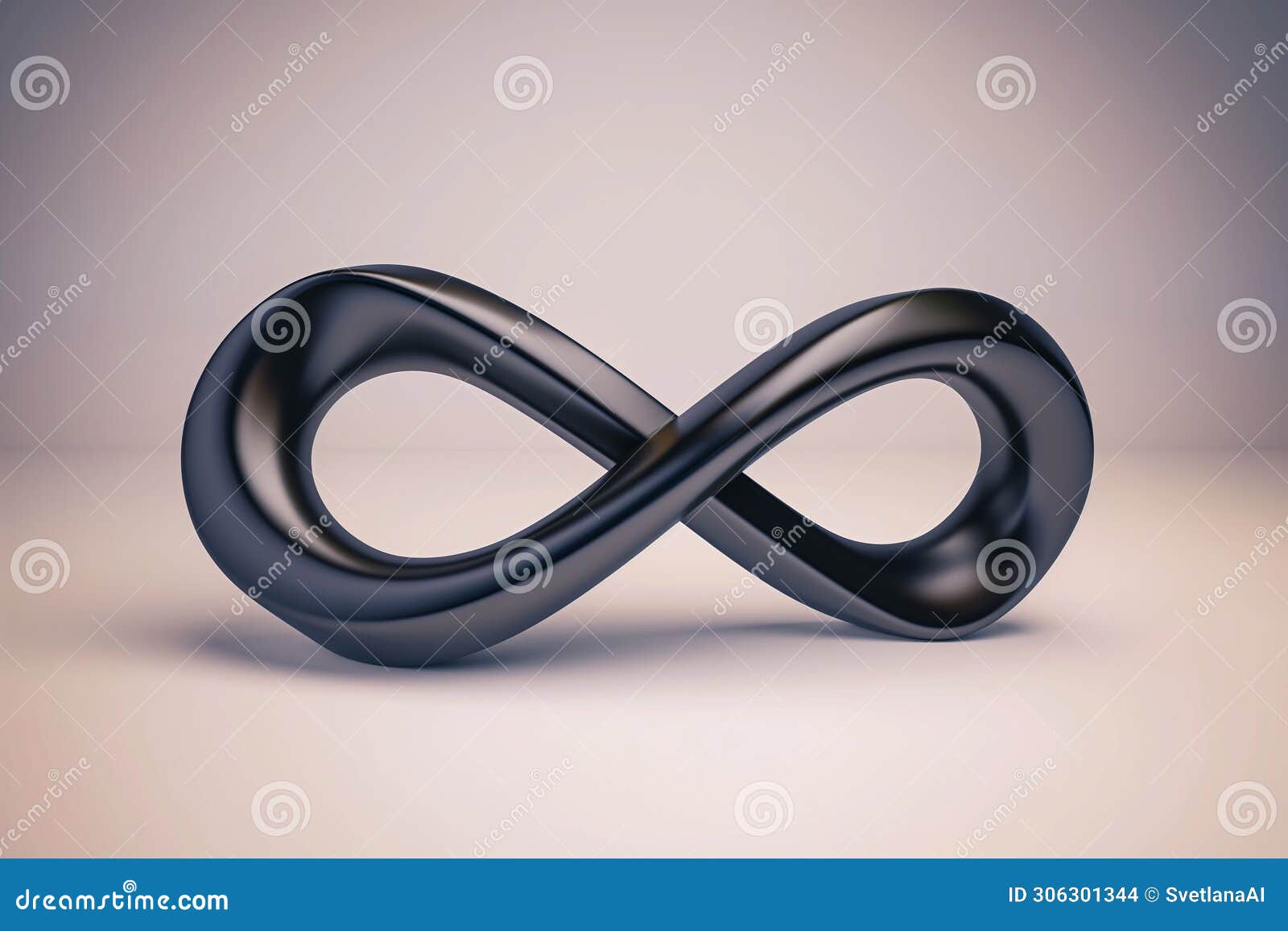 Glossy Infinity Symbol, Conceptual Endless Loop Design Stock ...