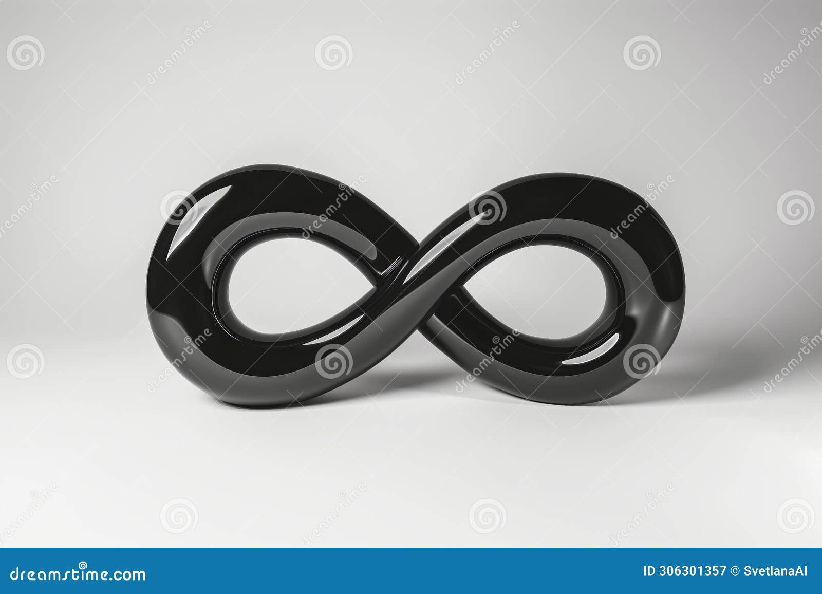 Glossy Infinity Symbol, Conceptual Endless Loop Design Stock ...