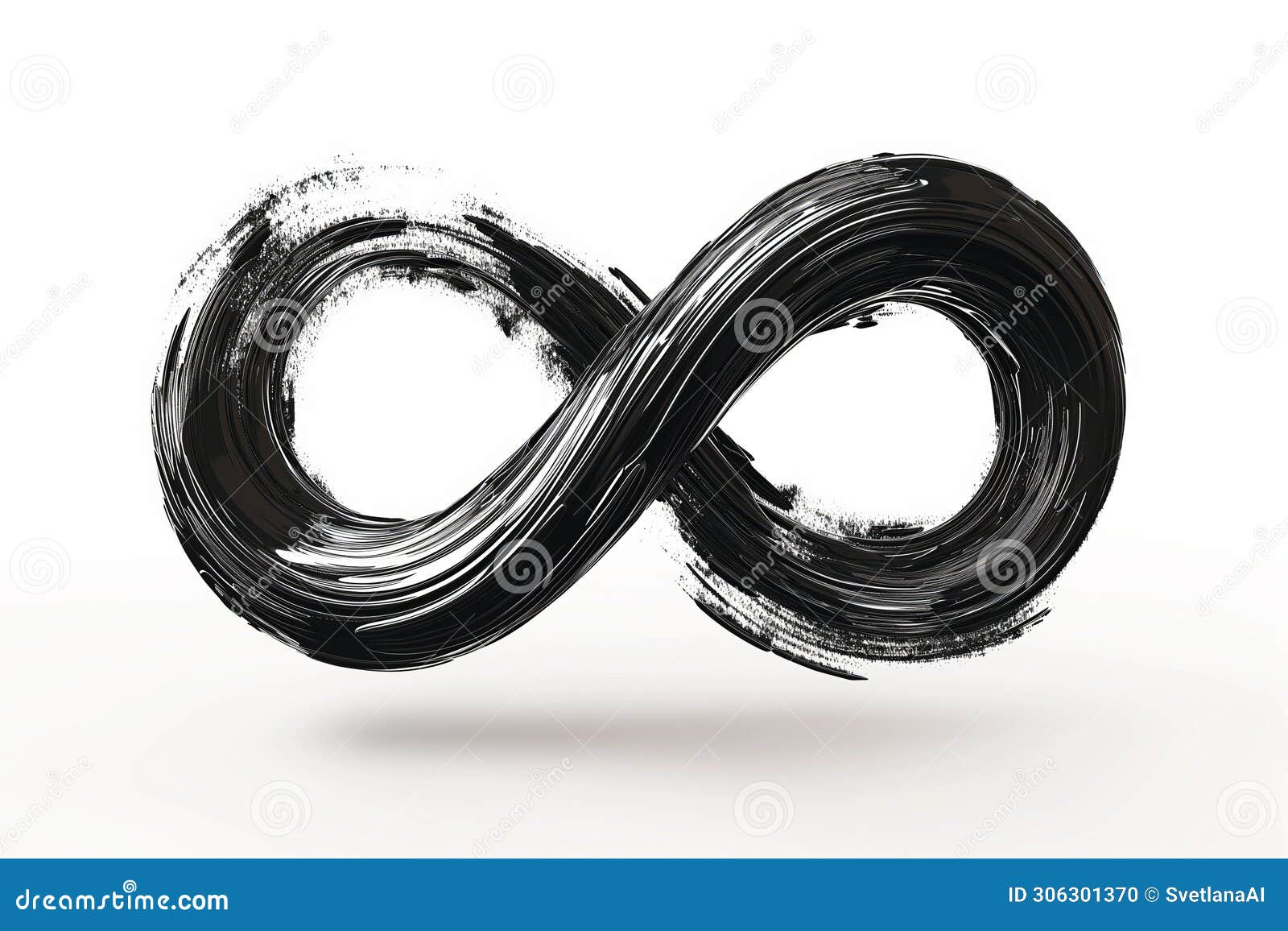 Glossy Infinity Symbol, Conceptual Endless Loop Design Stock ...