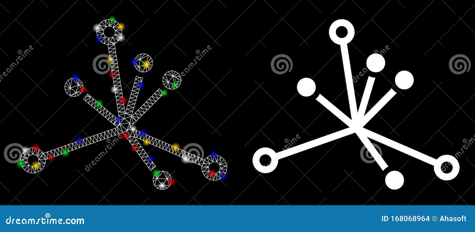 Glossy Mesh Carcass Big Bang Icon with Light Spots Stock Illustration ... Glossy Mesh Carcass Big Bang Icon with Light Spots Stock Illustration ...