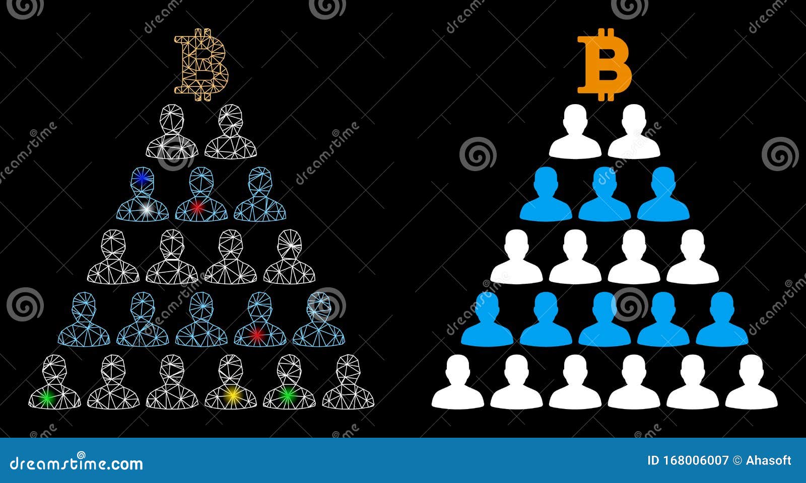Glossy Mesh 2D Bitcoin Ponzi Pyramid Icon with Light Spots Stock ... Glossy Mesh 2D Bitcoin Ponzi Pyramid Icon with Light Spots Stock ...