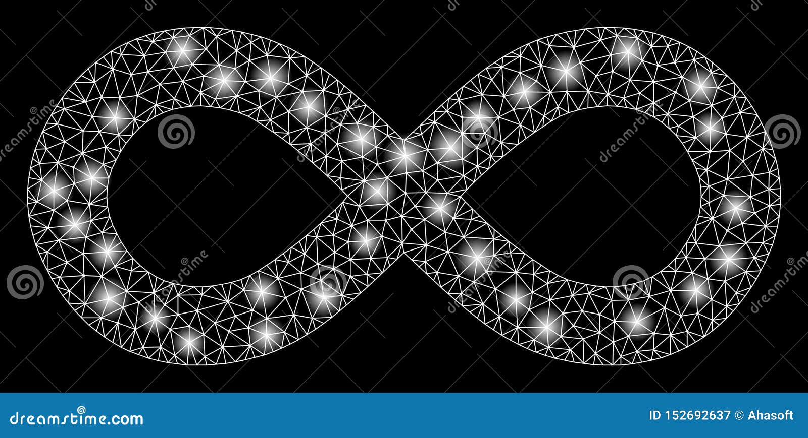 Flare Mesh 2D Infinity with Flare Spots Stock Vector - Illustration of ...